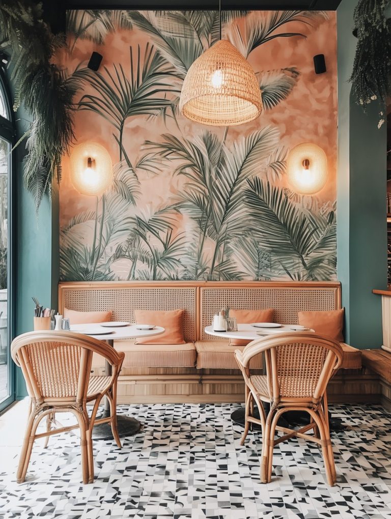 Beyond Beige: Bright Ideas for Brunch Café Interiors - ¡Colour Your Casa!