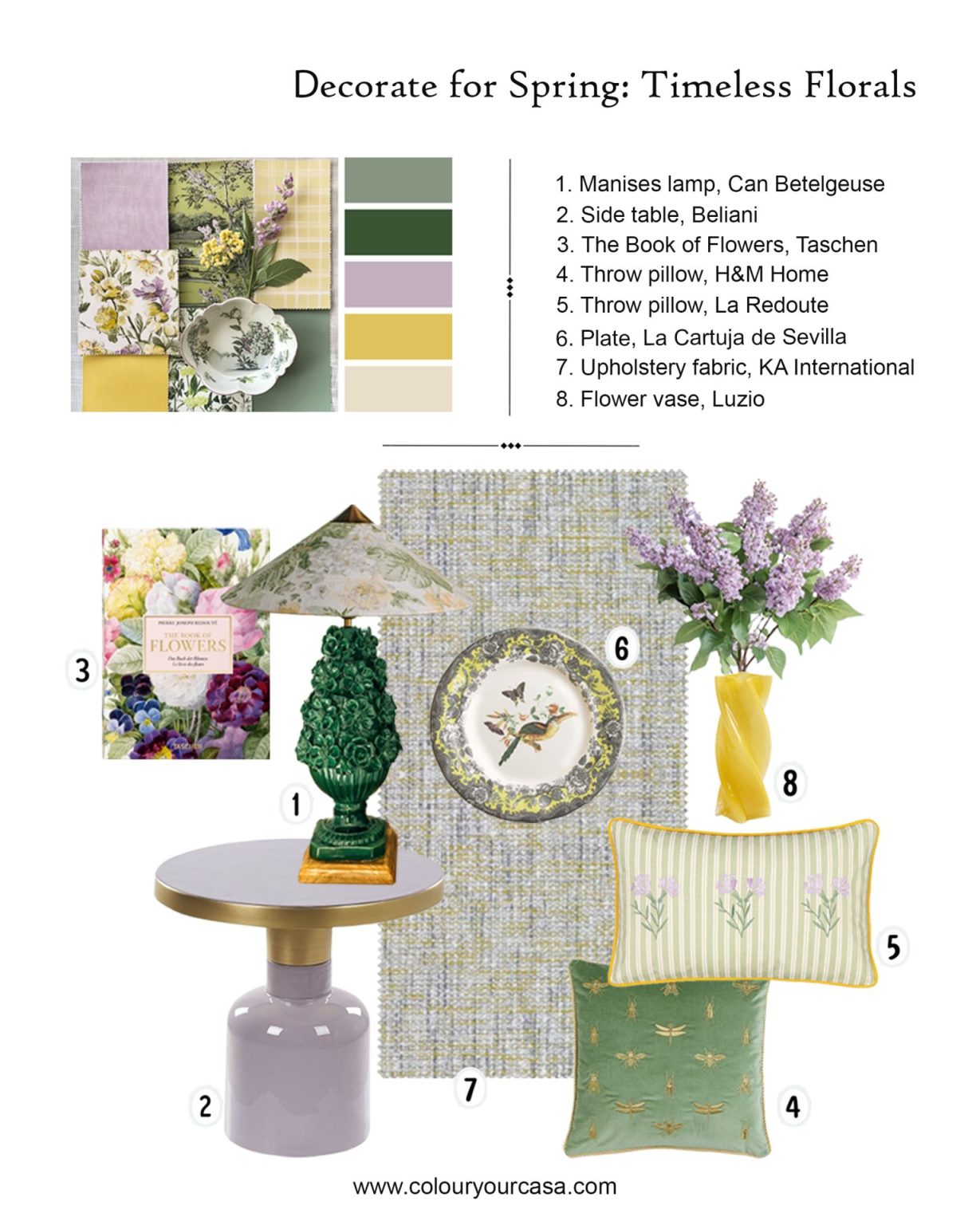 Spring Home Styling: Color Palettes & Beautiful Decor Finds - ¡Colour ...